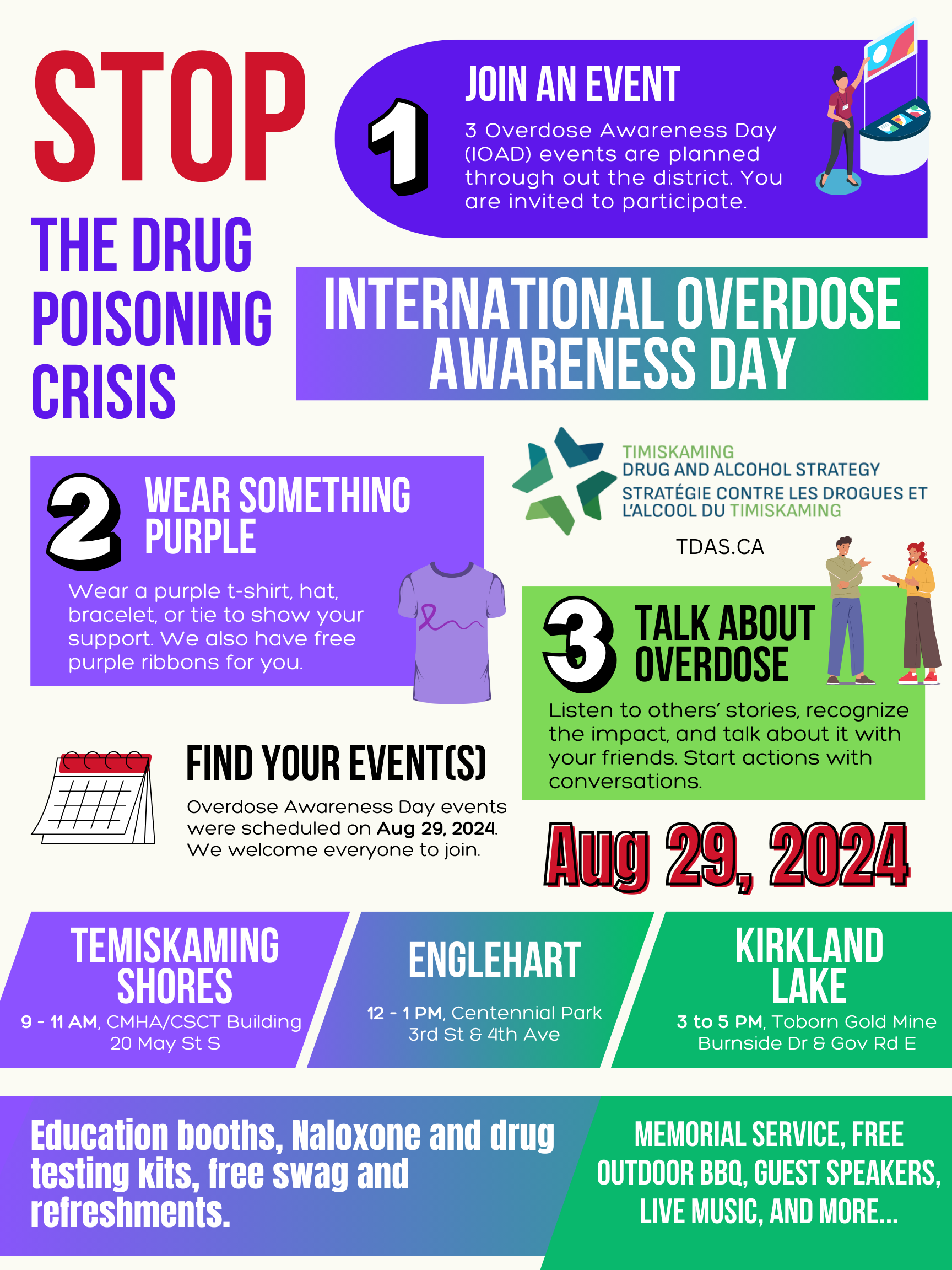 Event Posters – International Overdose Awareness Day - Timiskaming Drug ...